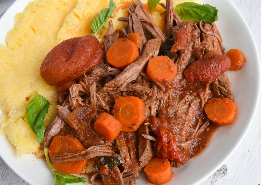 Low-FODMAP Braised Beef Ragu over Polenta using Slow-Cooker; Gluten ...