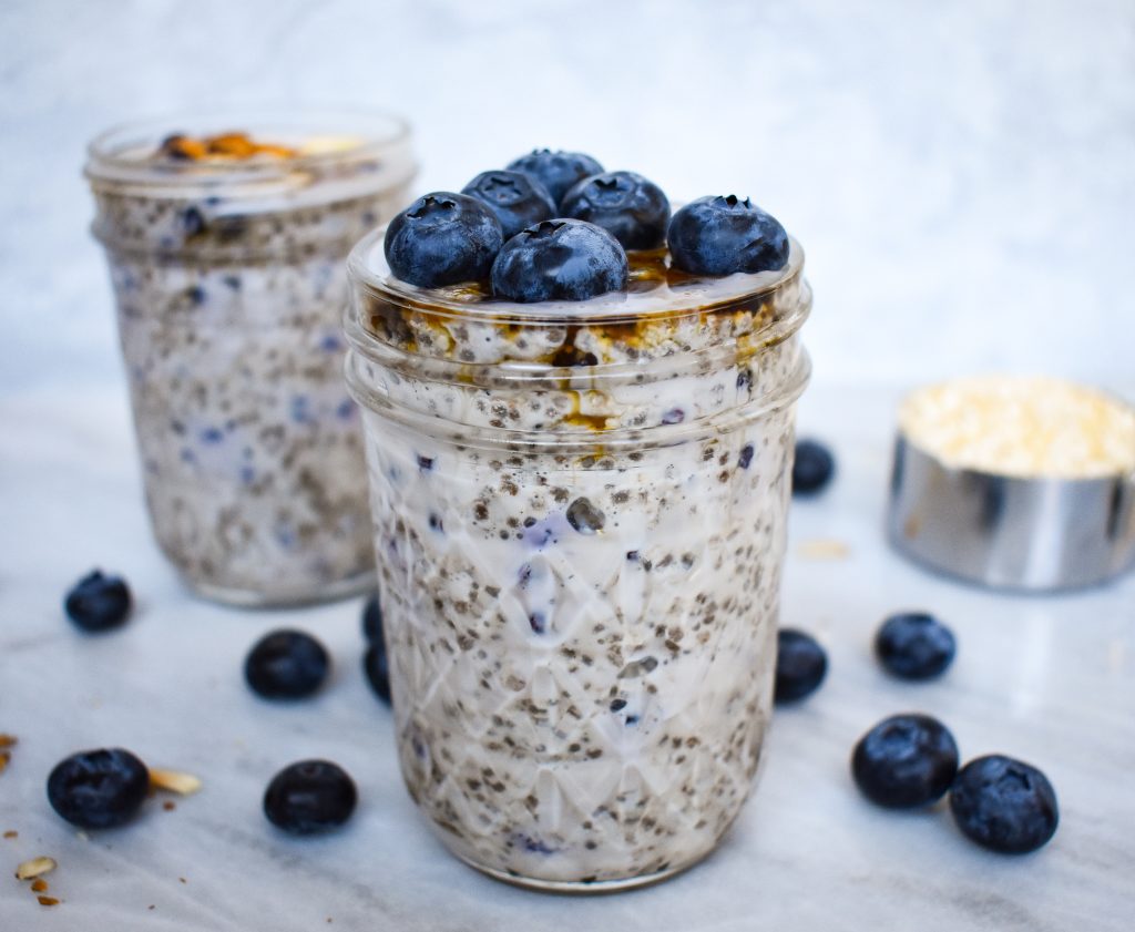 Energizing Low-FODMAP Blueberry Almond Overnight Quinoa; Gluten-free ...