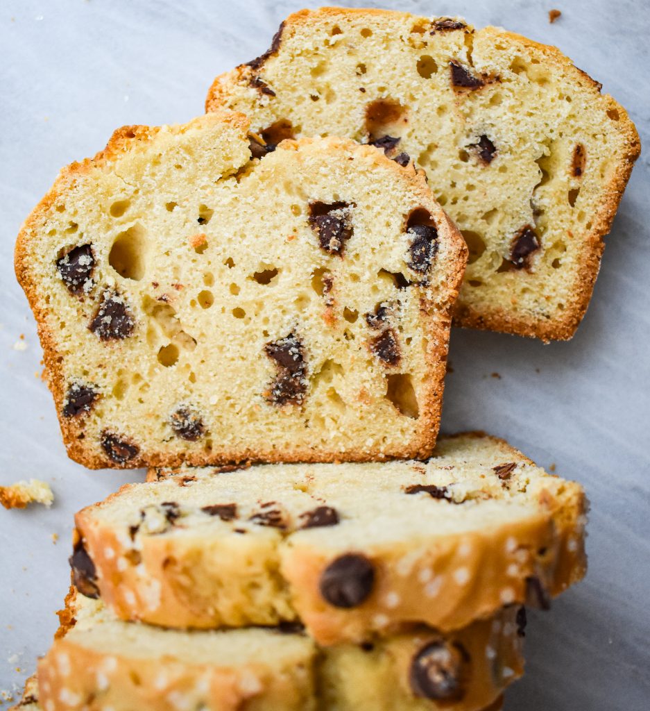 Everyone's Favorite Low-FODMAP Chocolate Chip Cookie Bread; Gluten-free | Dr. Rachel Pauls