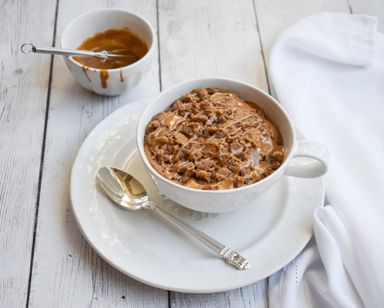 Low-FODMAP Mug Coffee Cake with Coffee Glaze; Gluten-free, Dairy-free ...