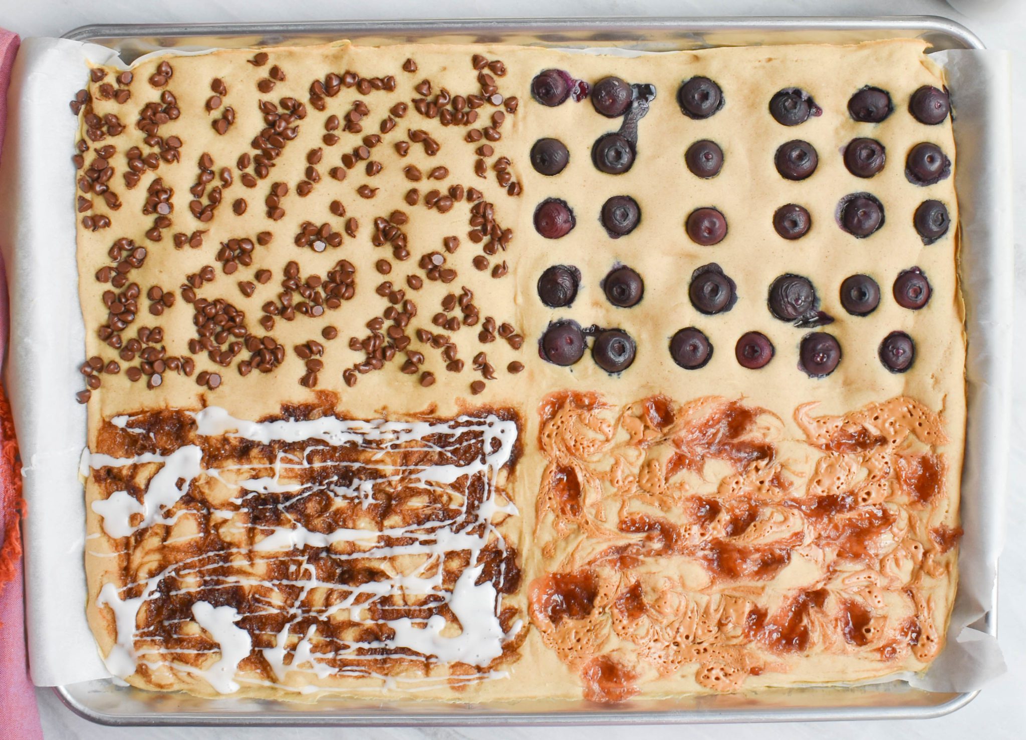 Low-FODMAP Four-Flavor Sheet Pan Baked Pancakes; Gluten-free | Dr ...