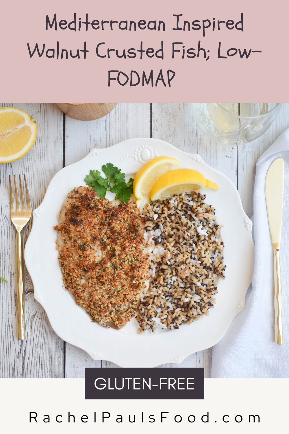 Mediterranean-Inspired 30-Minute Walnut Crusted Fish Fillets; Low ...
