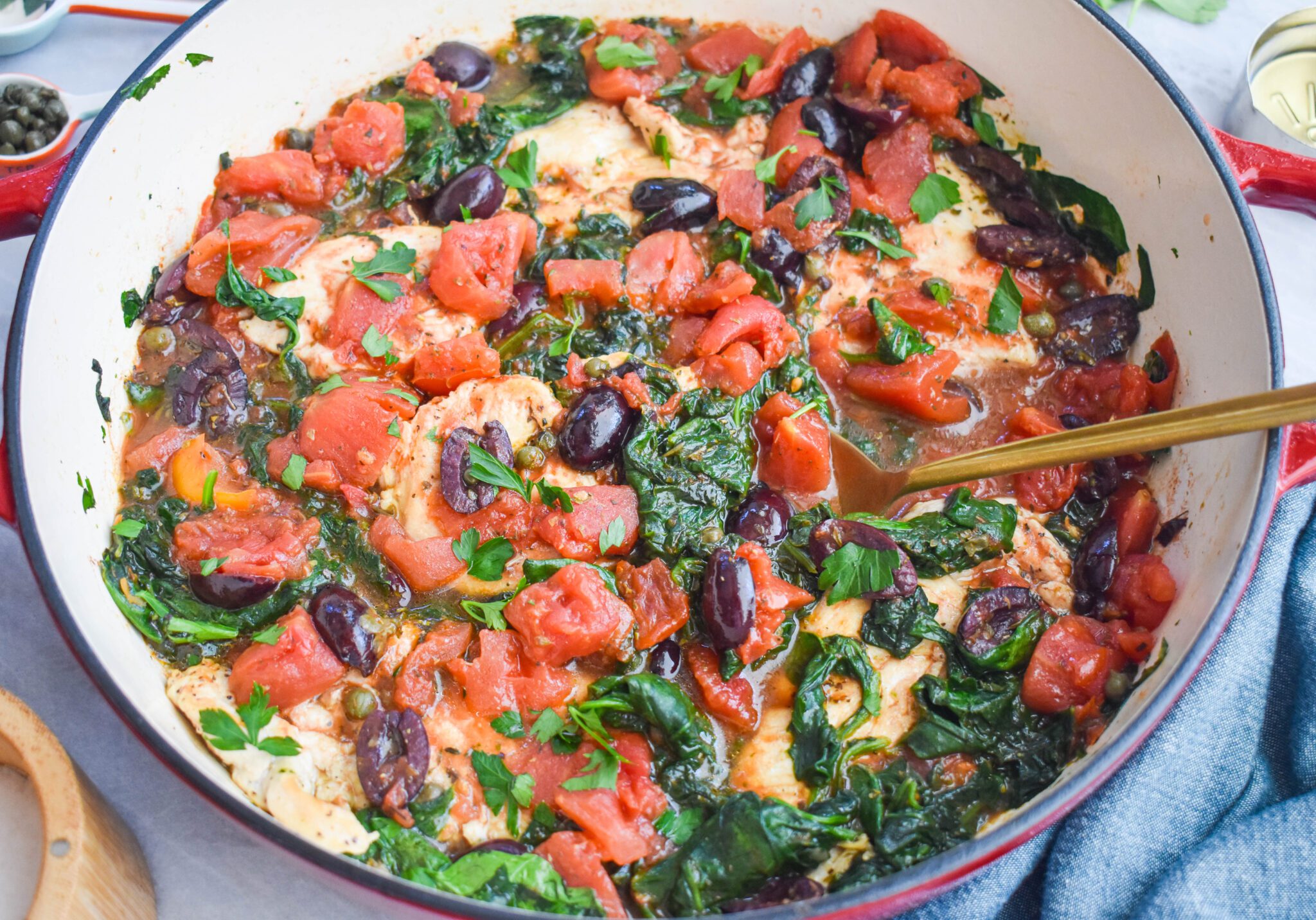 30-Minute Mediterranean Chicken with Tomatoes & Olives; Low-FODMAP ...