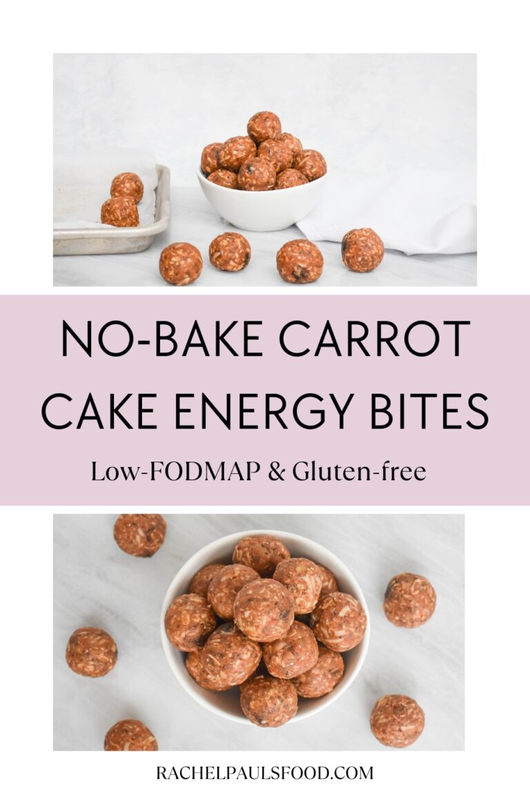 No-Bake Carrot Cake Energy Bites; Low-FODMAP, Gluten-free, Vegan | Dr ...