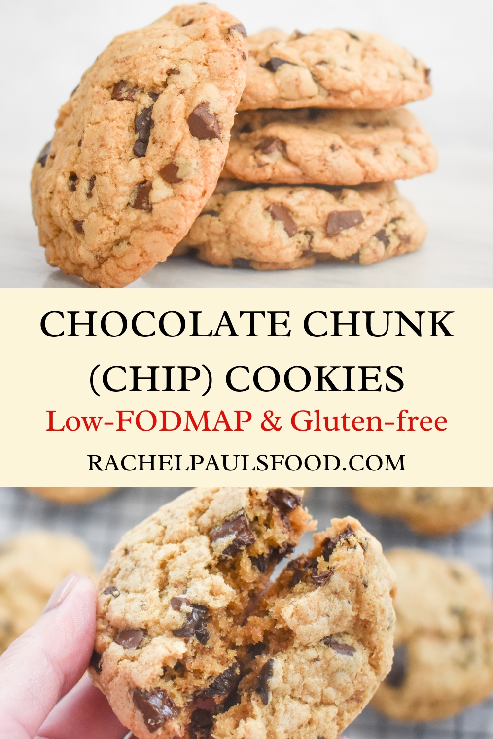Dr. Rachel's Favorite Low-FODMAP Chocolate Chip Cookies recipe; Gluten ...