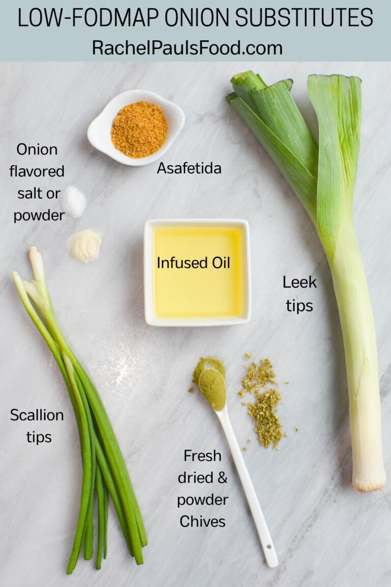 Dr. Rachel's Low-FODMAP Onion Substitutes: What can you use instead of ...