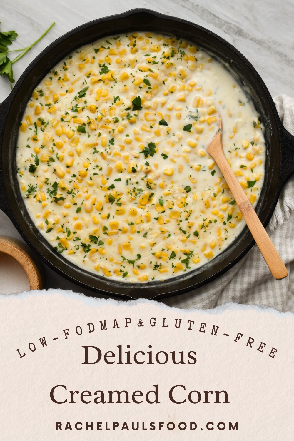 Delicious Creamed Corn; Low-FODMAP & Gluten-free | Dr. Rachel Pauls