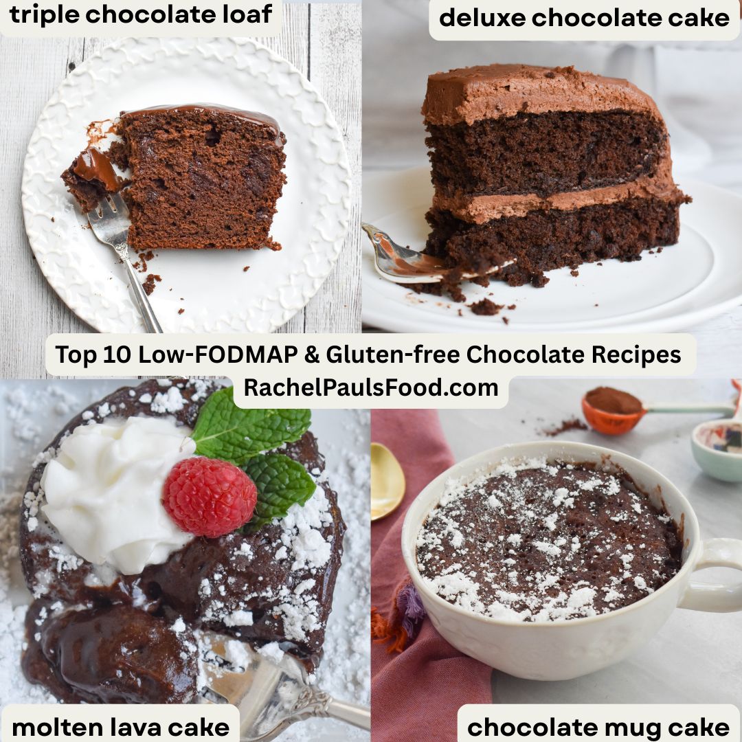My Top 10 Favorite Low-FODMAP Chocolate Desserts | Dr. Rachel Pauls