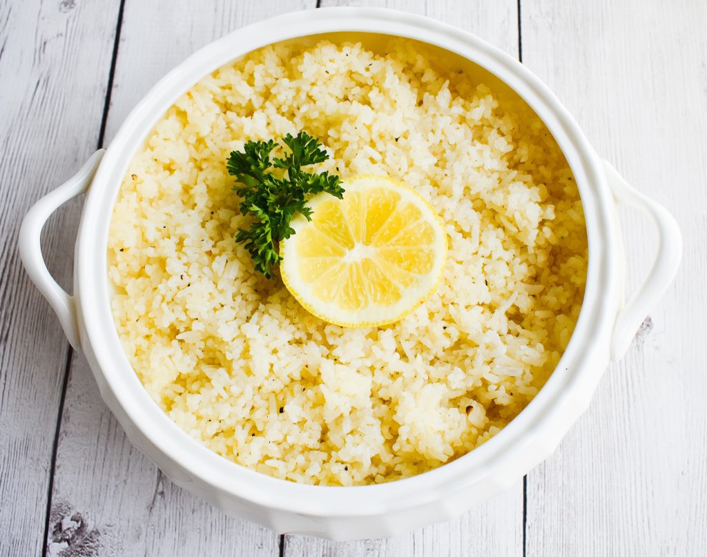 Low-FODMAP Lemon Rice; Gluten-free, Vegan | Dr. Rachel Pauls